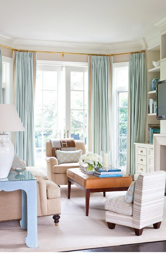 A Tale of a Bay Window Curtain Rod - My Decorating Tips