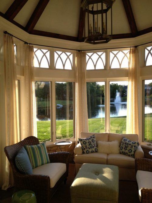 A Tale of a Bay Window Curtain Rod - My Decorating Tips